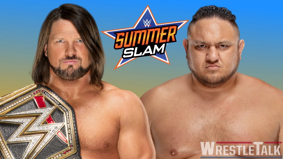 AJ Styles vs Samoa Joe Announced for WWE SummerSlam - WrestleTalk