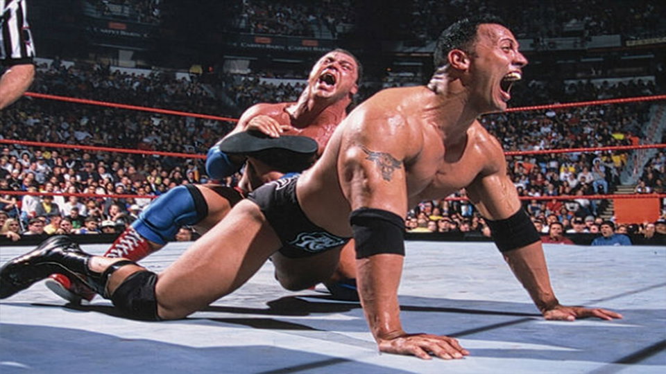 The Rock Recalls Doing Goofy House Show Matches With Kurt Angle ...
