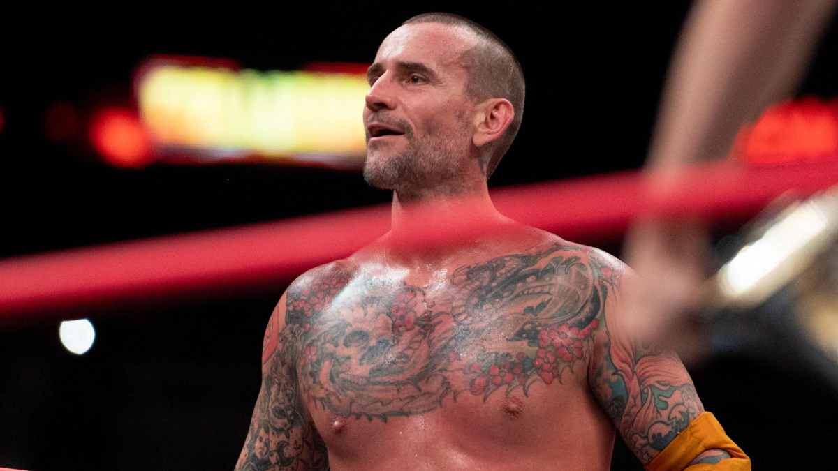 Hilarious Video Of CM Punk Teasing Crowd Dive After AEW Collision - WrestleTalk