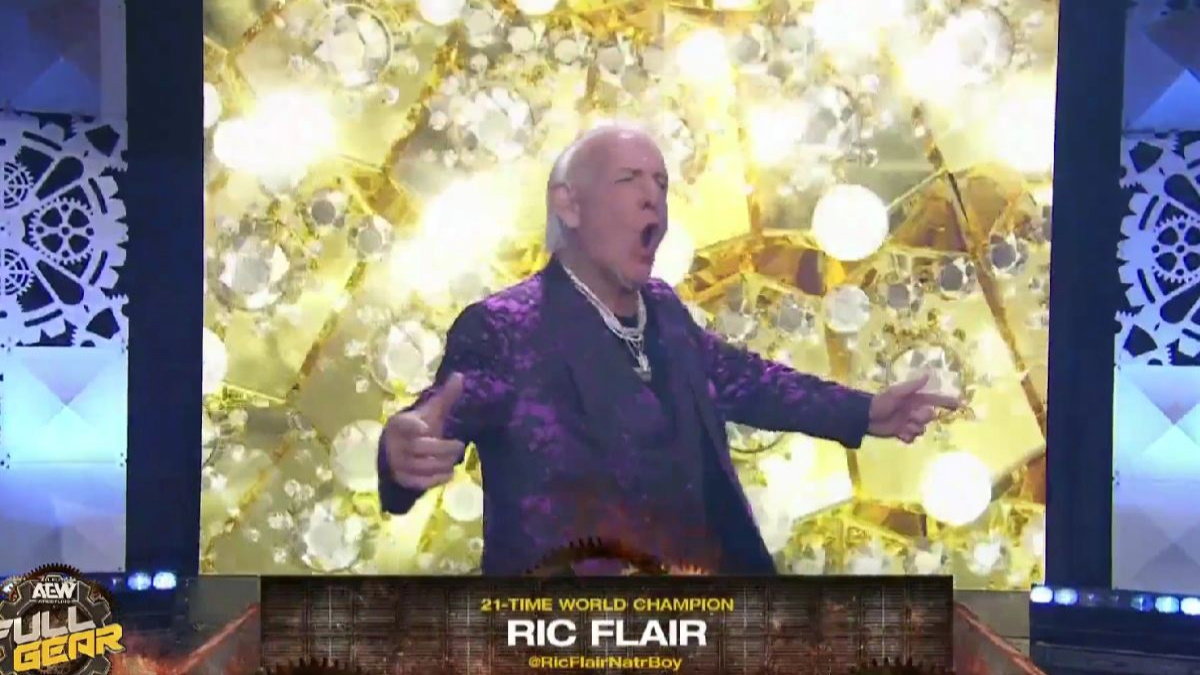 Ric Flair Appears At AEW Full Gear 2023 - WrestleTalk
