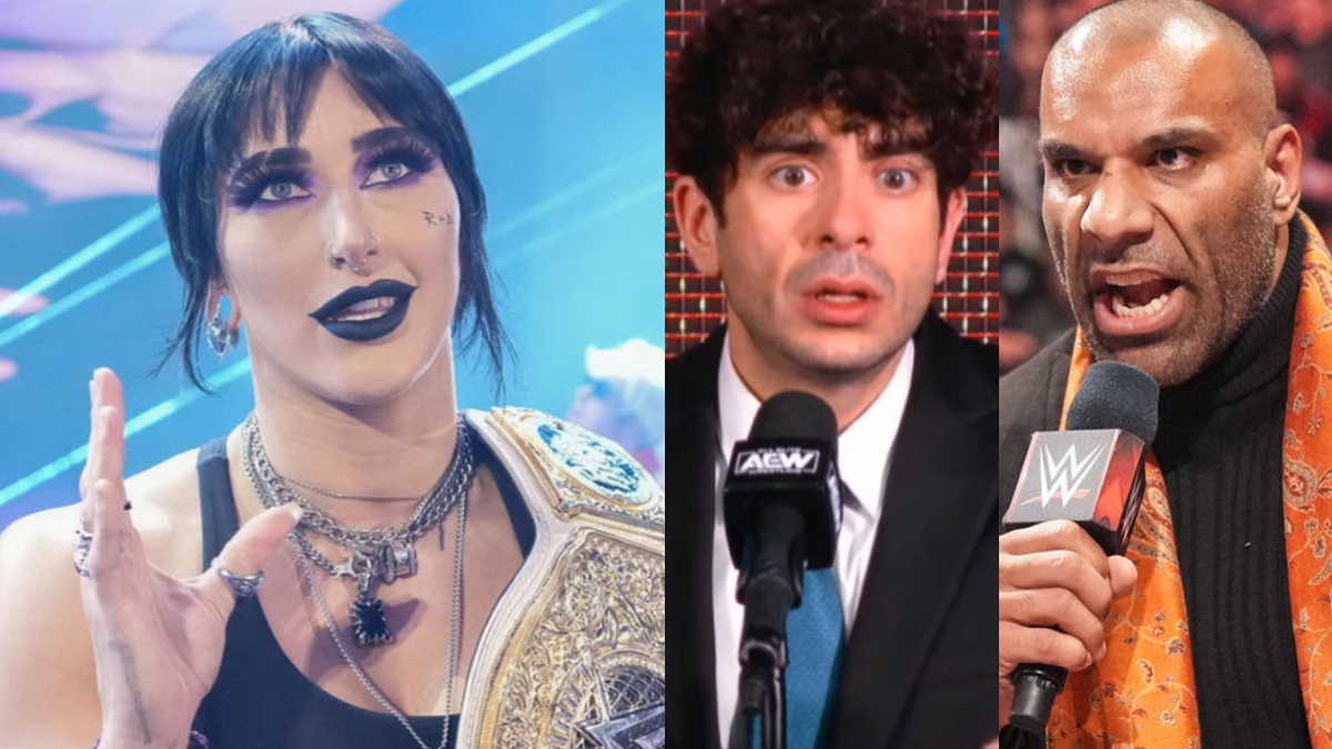 WWE's Rhea Ripley Reacts To Tony Khan & Jinder Mahal Controversy ...