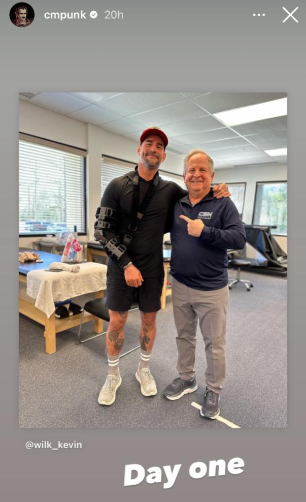 CM Punk Injury Rehab Update Following Surgery - WrestleTalk