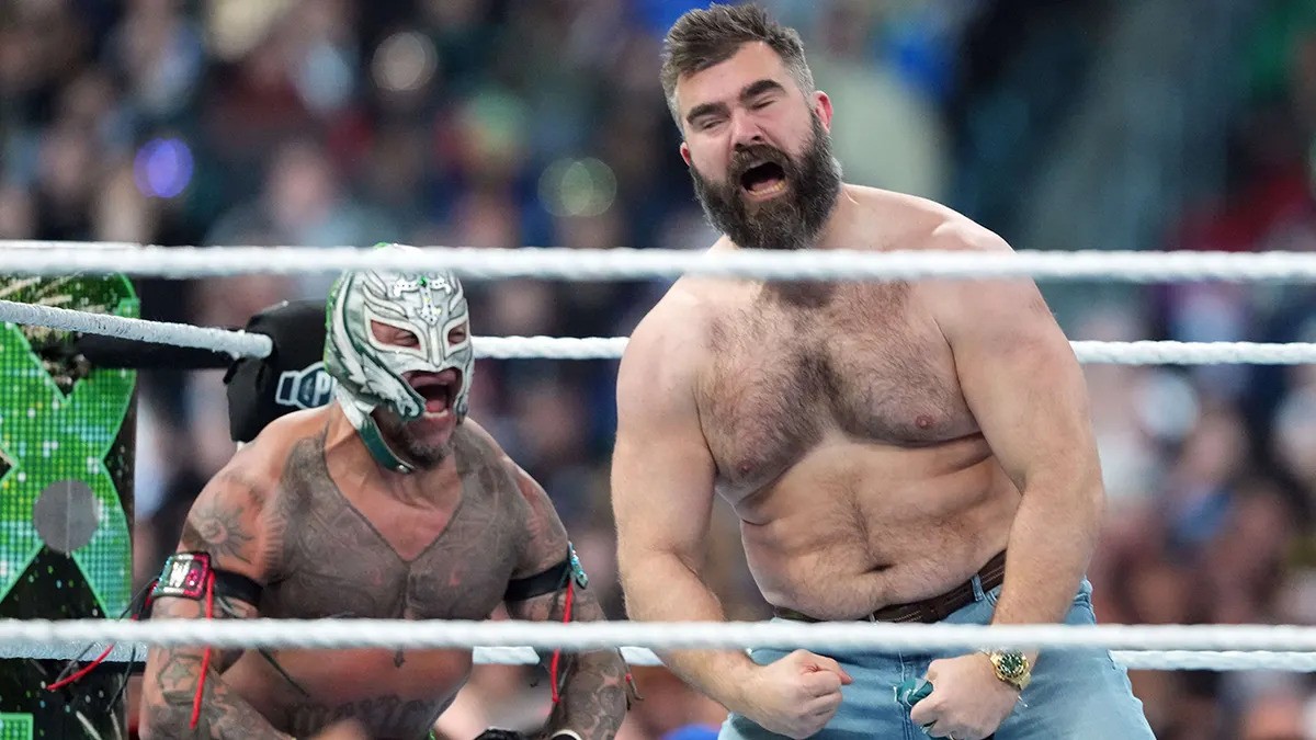 Update On Jason Kelce Wrestling Future Following WWE WrestleMania 40 Appearance - WrestleTalk