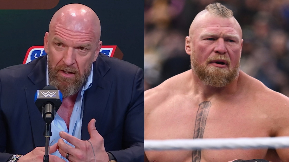 Triple H Addresses Brock Lesnar's Current WWE Status After Vince McMahon Lawsuit Allegations ...