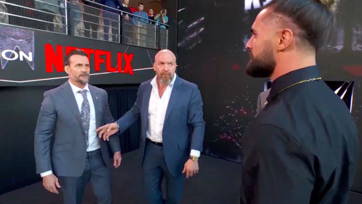 CM Punk & Seth Rollins Altercation At WWE Raw Netflix Kickoff - WrestleTalk