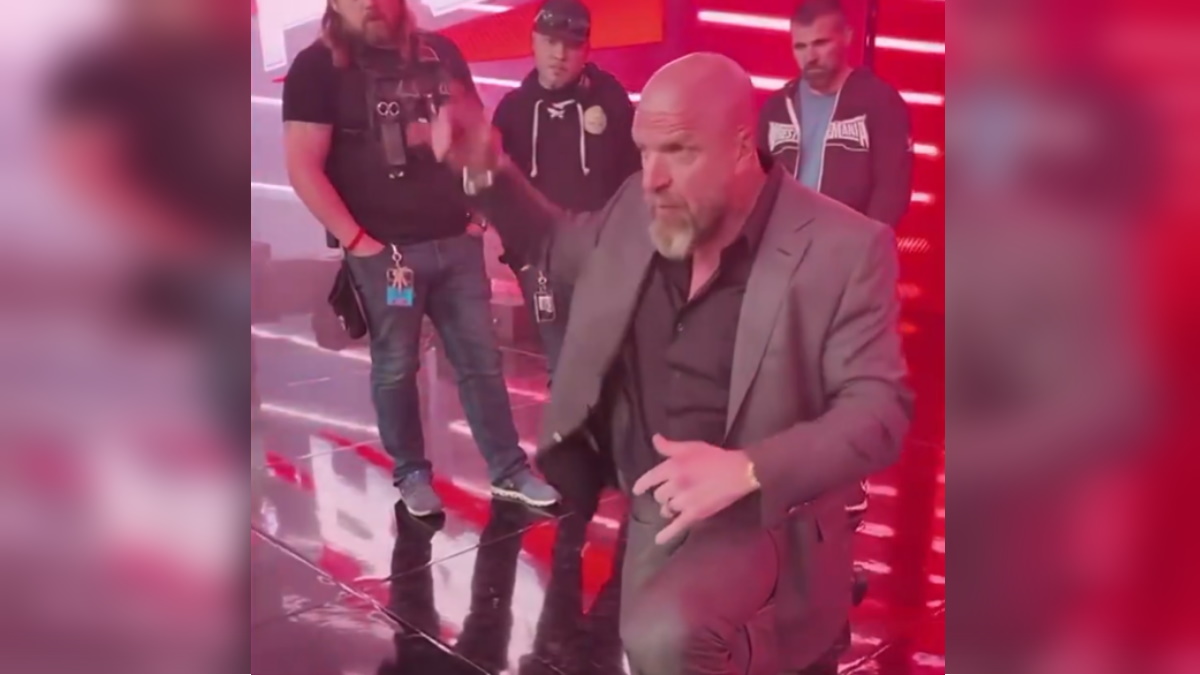 Behind The Scenes Footage Shows Triple H Directing New WWE Star's Entrance - WrestleTalk