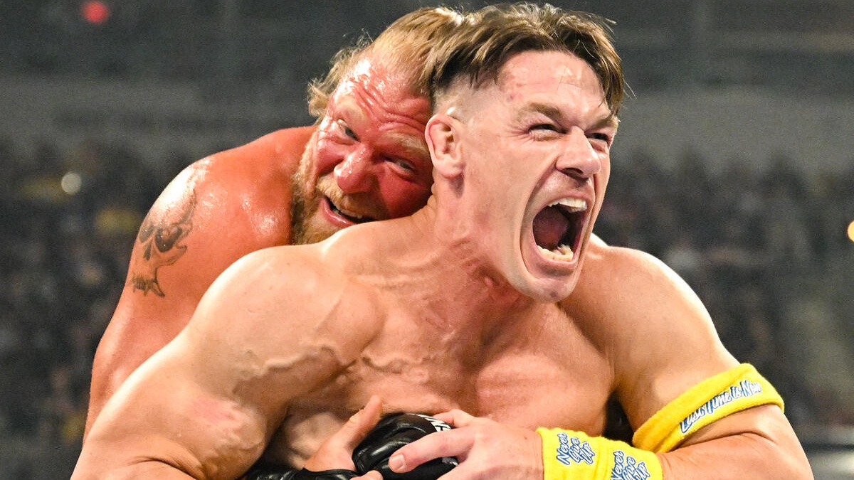 WWE John Cena Backstage Reaction To Brock Lesnar Loss - WrestleTalk